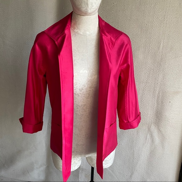 Neiman Marcus | Jackets & Coats | Vintage 9s Raw Silk Bolero Jacket Hot ...